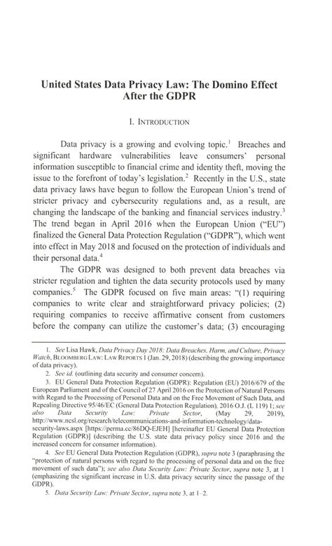 United States Data Privacy Law Studocu