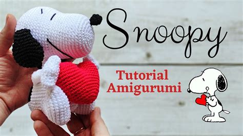 Snoopy Corazón Amigurumi Tutorial Amis Tejiendo Momentos Engspa