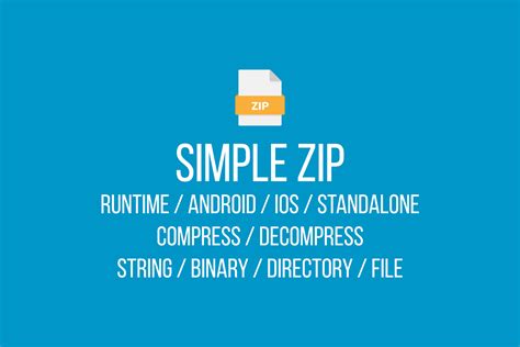 Simple Zip Compression Input Management Unity Asset Store