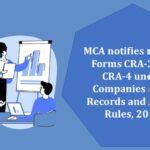 MCA Notifies Revised E Forms AOC AOC And AOC Under Companies Accounts Rules