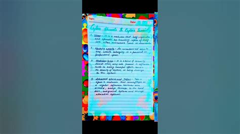 Cyber Security Project File Internet Protocol Computerknowledge Computerscience