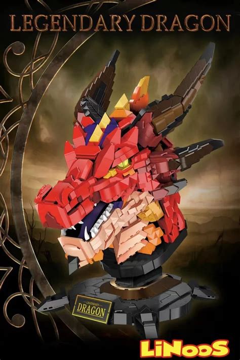 LELE LN1008 Legendary Fire Dragon Head Yanlong With 2713 Pieces | MOULD ...