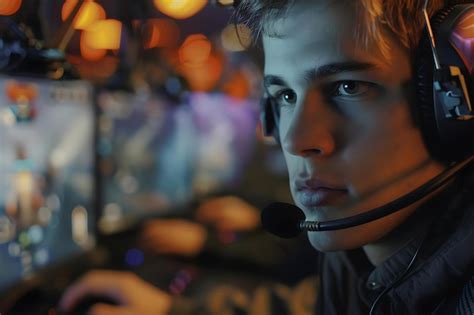 premium photo strategic gamer immersed in virtual battlefield within
