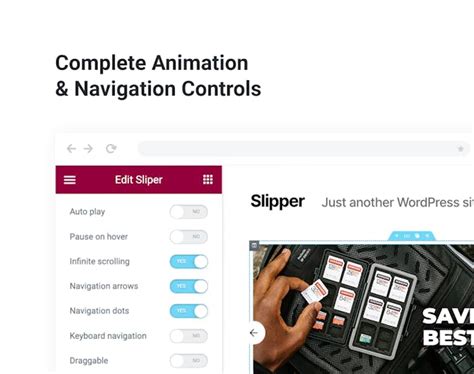 full screen slider for elementor wp plugins ft card and content envato