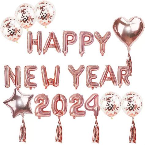 ฟอยตัวอักษร Happy New Year 2024 ขนาด 16นิ้ว ปีใหม่ Th