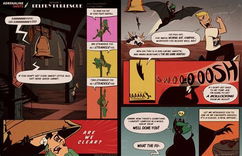Adrenaline Shots Webcomic Belfry Burlesque Page 01 And 02 By