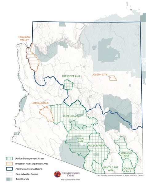 Arizona Groundwater Management Maps Grand Canyon Trust