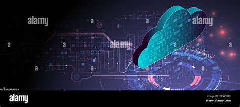 Cloud Computing Conceptabstract Connection Technology Background Hand