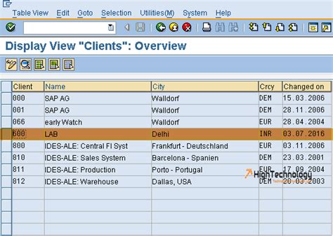 How To Create A New Client In Sap Hightechnology