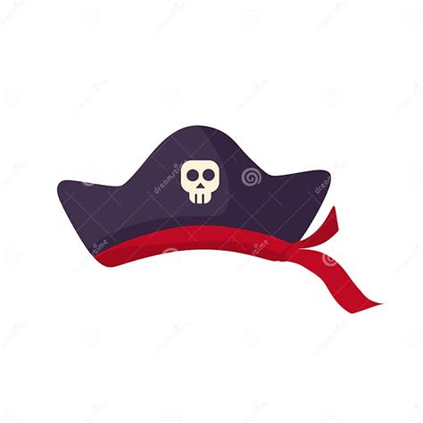 Pirate Hat Vector Cartoon Illustration Stock Vector Illustration Of