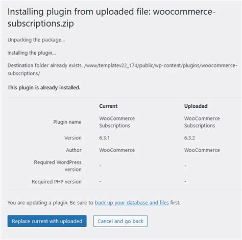 WooCommerce Subscription Plugin Won T Update With Update Manager Even After Purchase N