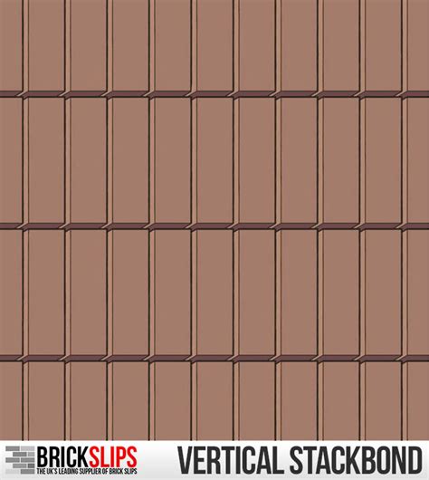 Brick Slips Laying Pattern Vertical Stackbond Brick Slips