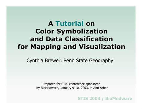 Pdf A Tutorial On Color Symbolization And Data Classification Dokumentips
