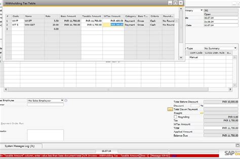 Taxable Amount Exceeds The Document Total Sap Community
