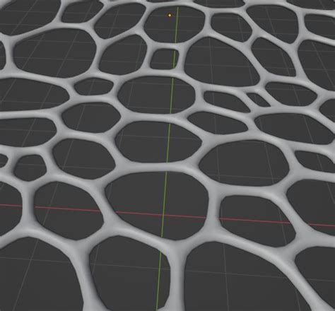 Making Voronoi Ish Like Topology With A Cloth Modeling Blender