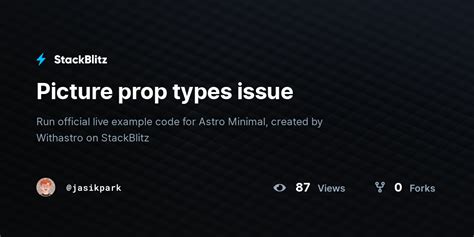 Picture Prop Types Issue StackBlitz