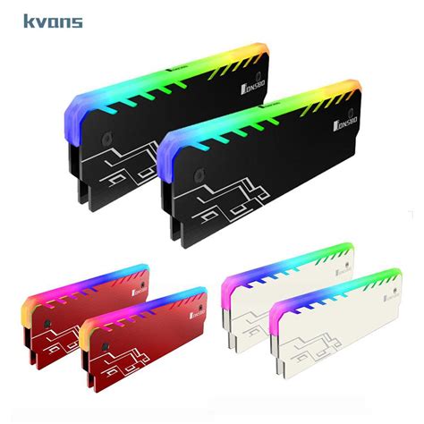 kvans dissipador de calor ram rgb ddr3 ddr4 memória dissipador cooler