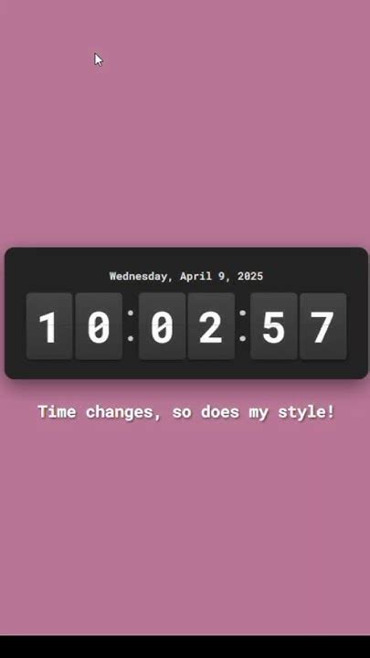 Creating A Flip Digital Clock Html Css Js Webdevelopment