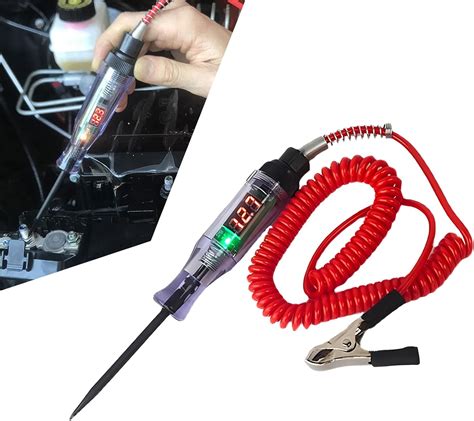 Pack 1 Car Digital Tester With Led Signal Light Inductive Tester With