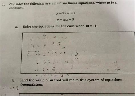 [solved] consider the following system of two linear equa