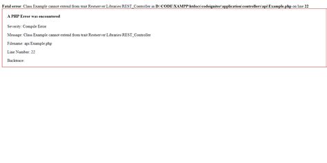 I Got Error Class Example Cannot Extend From Trait Restserver