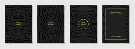 원본 커버 세트 수직 템플릿 3d 릴리프 낙서 패턴이있는 검은 색 배경 모음 민족 스타일 부족 장식품 동양 아시아 인도 멕시코의 질감 0명에 대한 스톡 벡터 아트 및 기타
