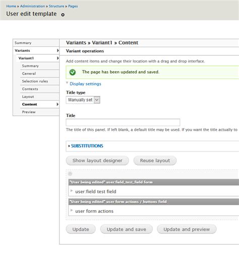 How Can I Add A Save Button In My Page Variant Drupal Answers