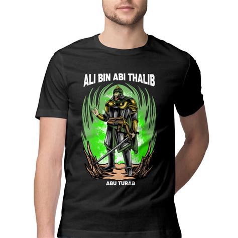 Baju Kaos Dewasa Dakwah Ali Bin Abi Thalib Sahabat Nabi Pahlawan Islam