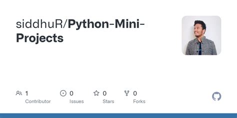 GitHub SiddhuR Python Mini Projects