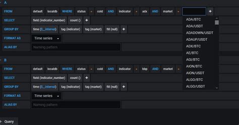 Two Qurey For All Specific Variables Influxdb Grafana Labs
