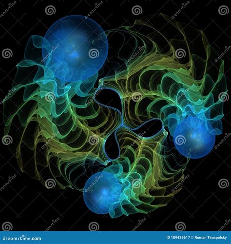 fine fractal rendering stock illustration illustration of green