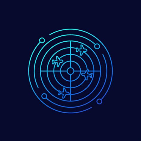 Flight Radar Icon Linear Design 27794968 Vector Art At Vecteezy