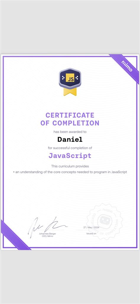 daniel dinu on linkedin javascript mimo