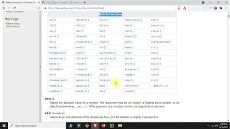 Python Tagalog Tutorial 20 Mga Built In Functions At Mga Methods