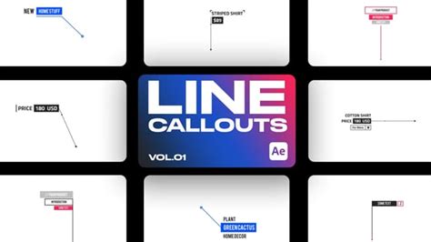 line callout v 1 elements ft pixflow and animated line envato