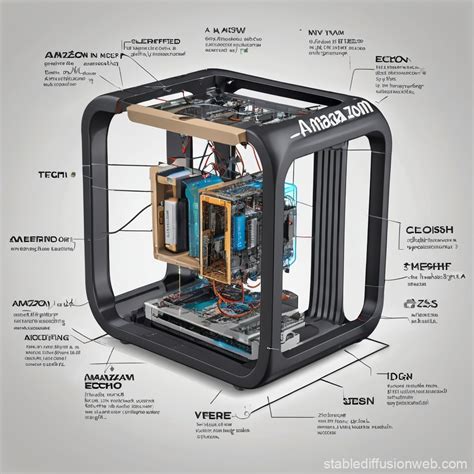 Modern Amazon Echo Device Include A Simplified Diagram Or Exploded View