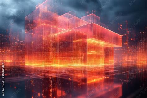Abstract Visualization Of Softwaredefined Networking Depicting Virtual
