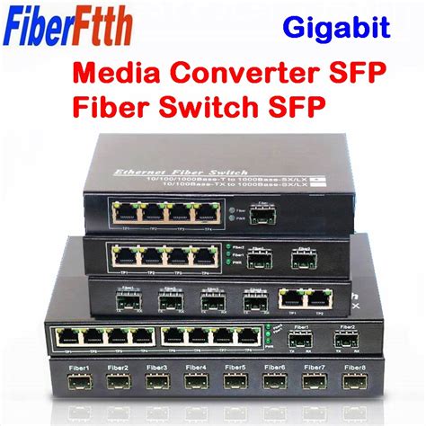 Gigabit 125g Sfp Fiber Switch 1000mbps Sfp Network Media Converter