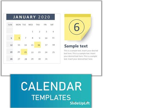 A Calendar Is Shown With Yellow And Blue Stickers