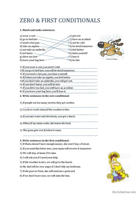 Zero And First Conditional Interactive Worksheet 7 Conditionals Ideas