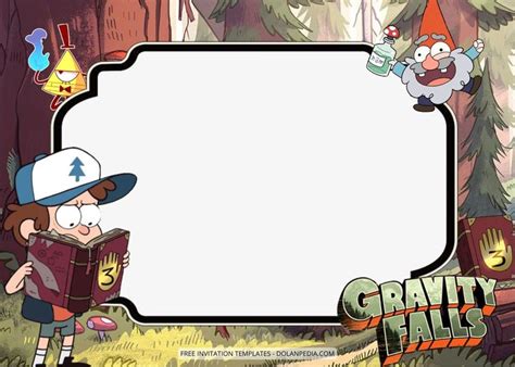 8 Gravity Falls Birthday Invitation Templates Fall Birthday