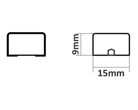 Perfil Puxador Madri Mdf 9x15mm 1706050 Star Plast Divisão Madeira