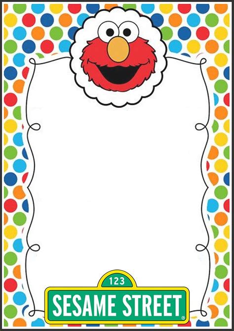 Elmo Invitation Template Printable Calendars At A Glance