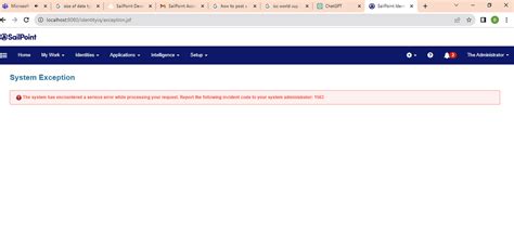 Why Am I Getting This Error Iiq Discussion And Questions Sailpoint