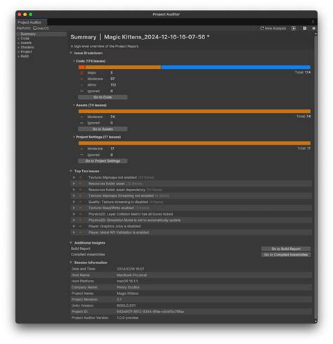 Project Auditor Introduction Project Auditor 1 0 0
