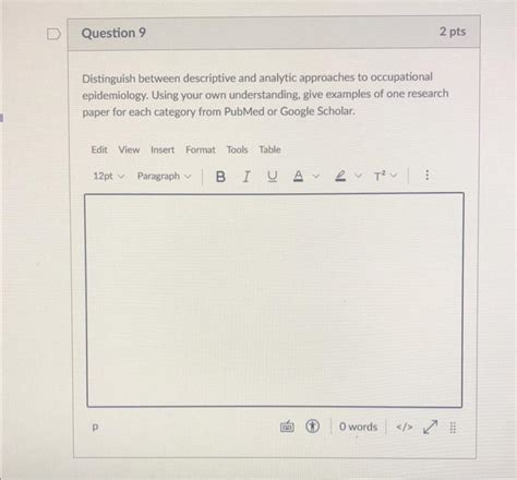 solved distinguish between descriptive and analytic