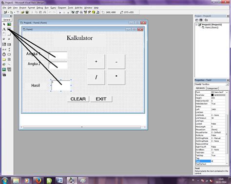 Tutorial Membuat Kalkulator Visual Basic 60 Sekolah Menengah Sekolah Alam Bogor