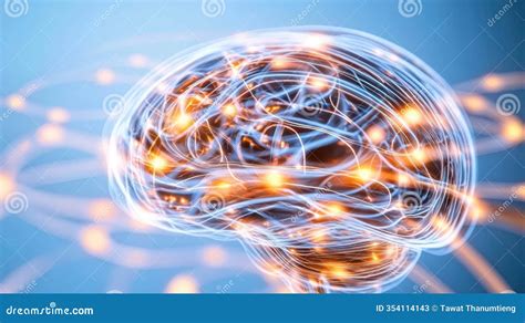 Illuminated Brain Neurons Stunning Display Of Neural Network Activity Cognition And Human
