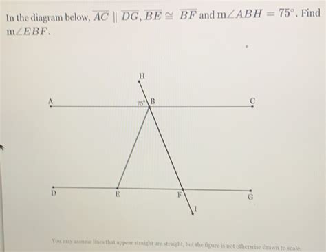 solved in the diagram below overline acparallel overline dg overline