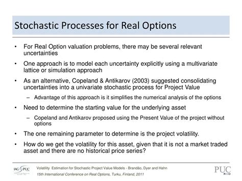 Ppt Volatility Estimation For Stochastic Project Value Models Powerpoint Presentation Id 3370767